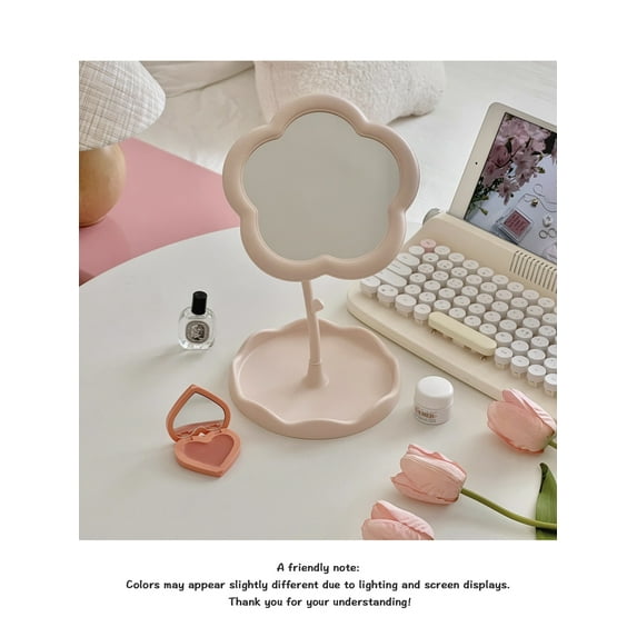 Cute Sunflower Rotatable Desktop Makeup Mirror Portable Cosmetic Vanity ...