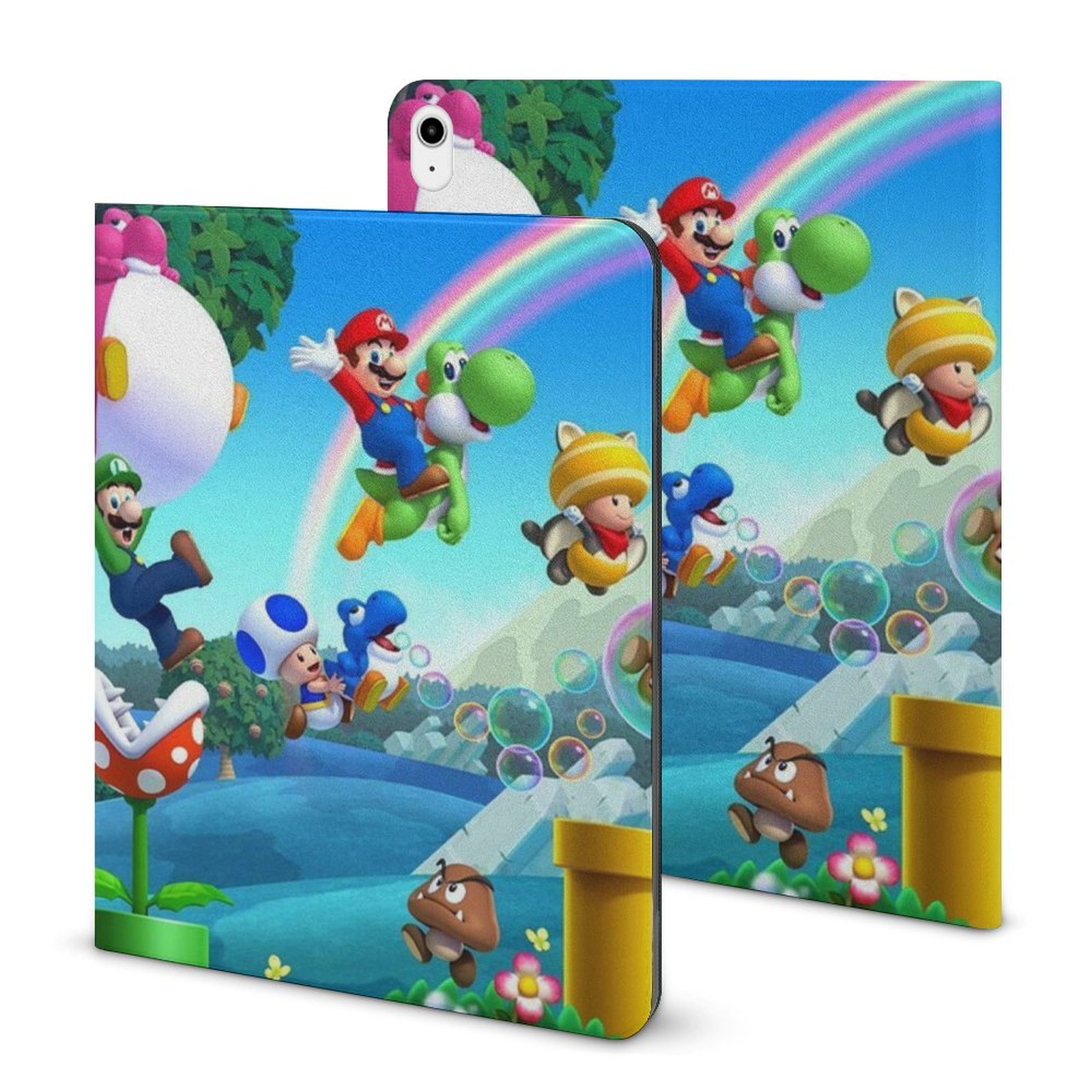 Cute Super Mario Cartoon Book Case for IPAD 2020 AIR 4 （10.9in ...
