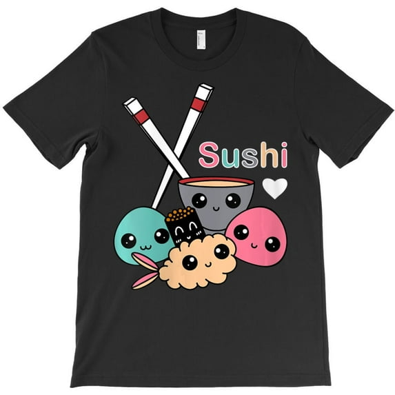 Cute Sushi Anime Kawaii Japanese Food Lover Otaku Manga Themed Style ...