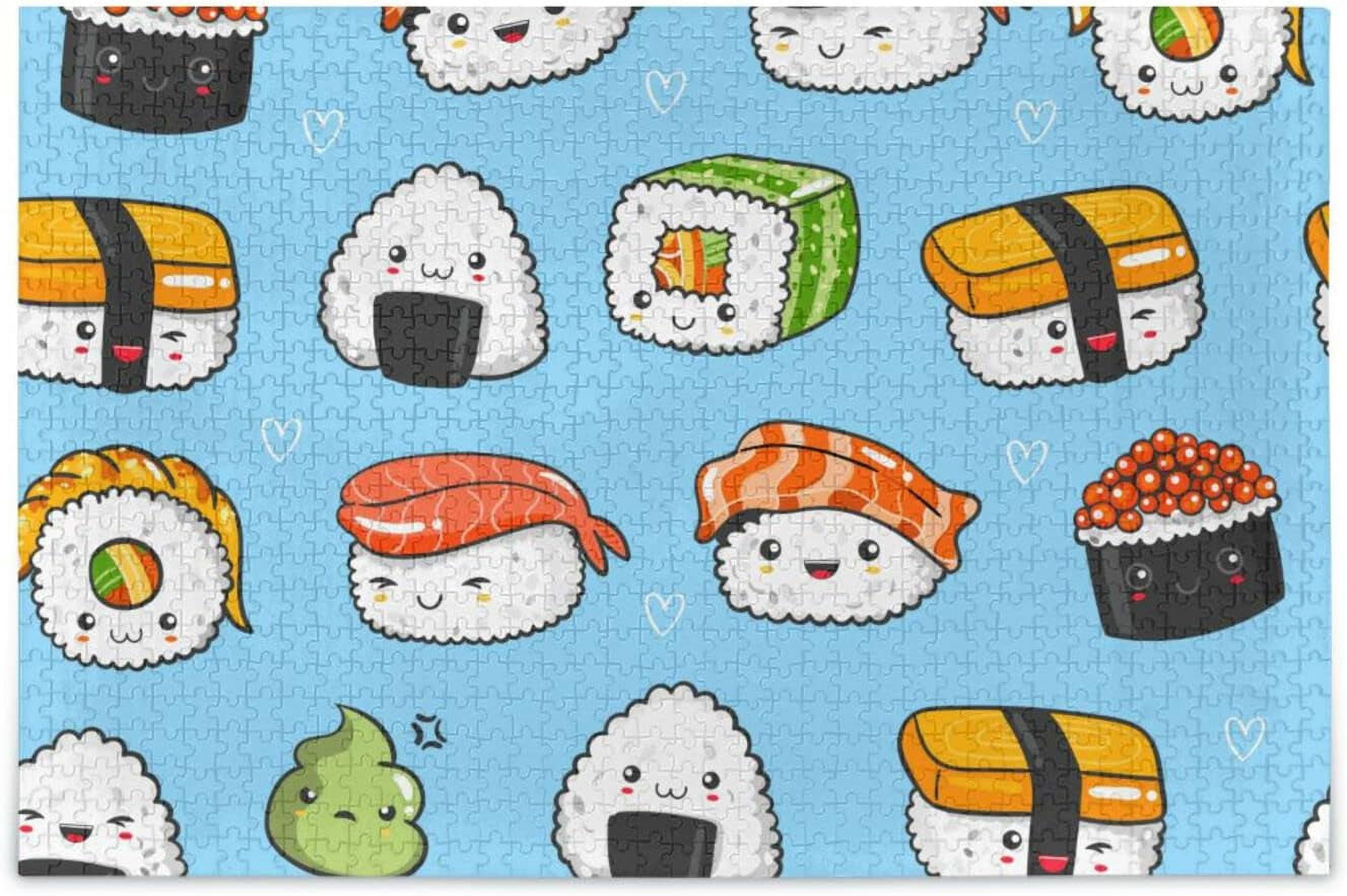 Cute Sushi Jigsaw Puzzles 500 PiecesPuzzles for Adults Family Game ...