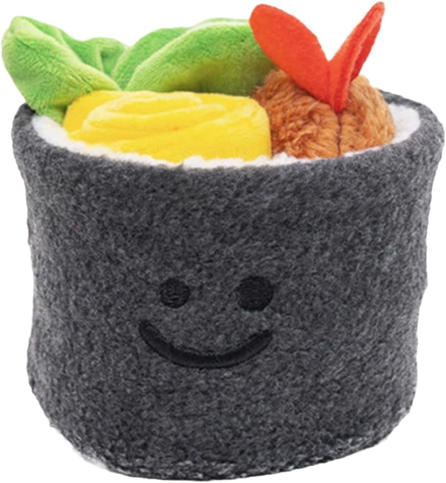 Cute Sushi Treat Dispending Toy for Dogs Interactive, Food Sniff Plush ...