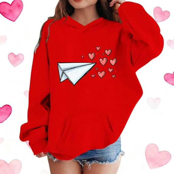 Cute Sweatshirt For Girls Kawaii Graphic Kids Cartoon Print Pullover ...