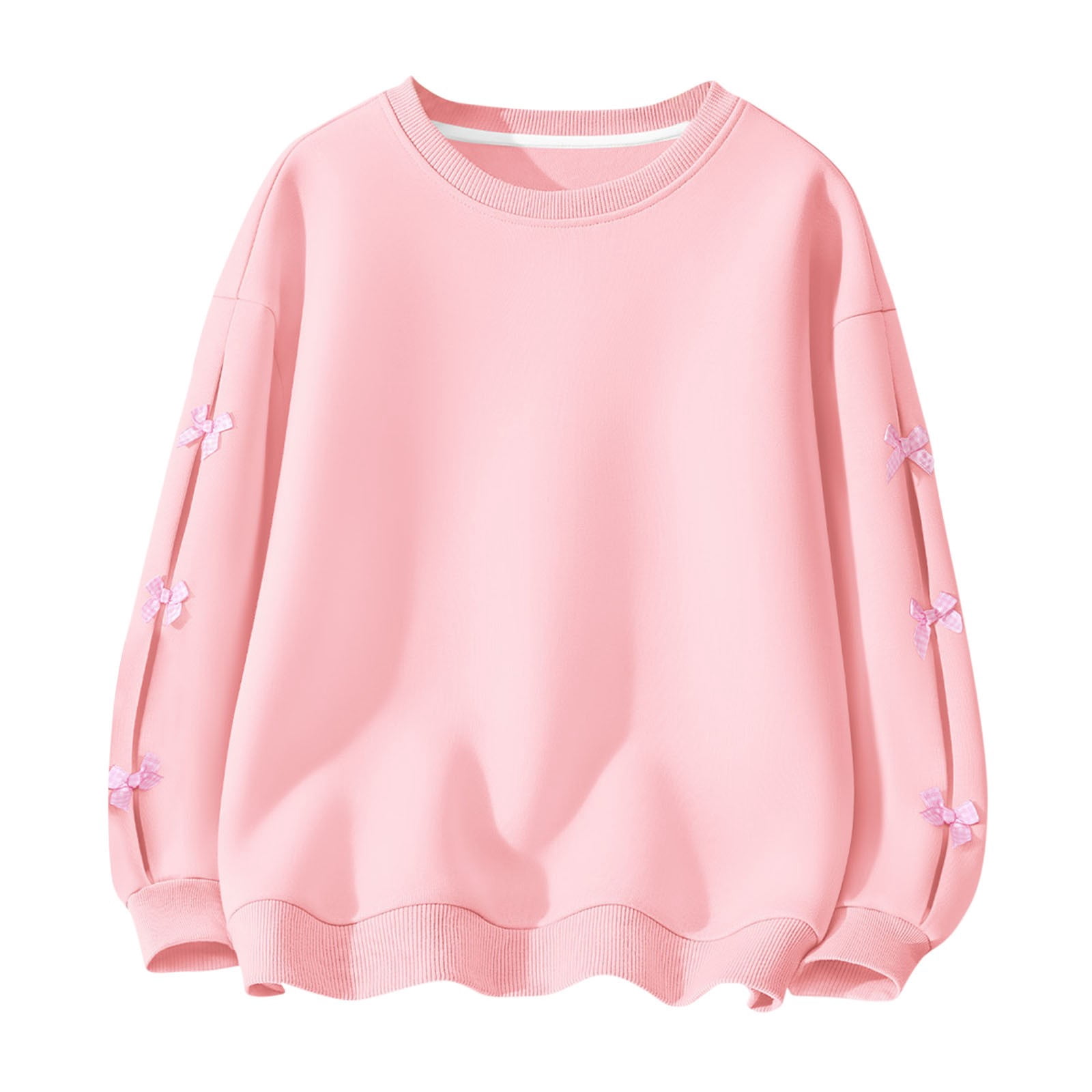 Cute Sweatshirts for Girls with Bowknots Long Sleeve Crewneck Baggy ...