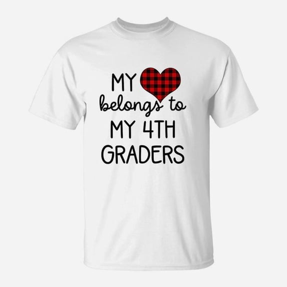 Cute Sweet Valentines Day Gift Idea For 4th Grade Teacher TShirt ...