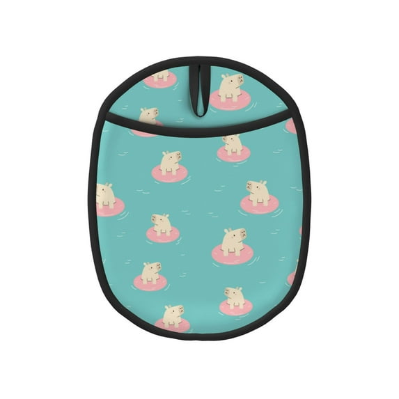 Cute Swim Capybaras Pot Holders for Kitchen - Heat Resistant Oven Mitts ...