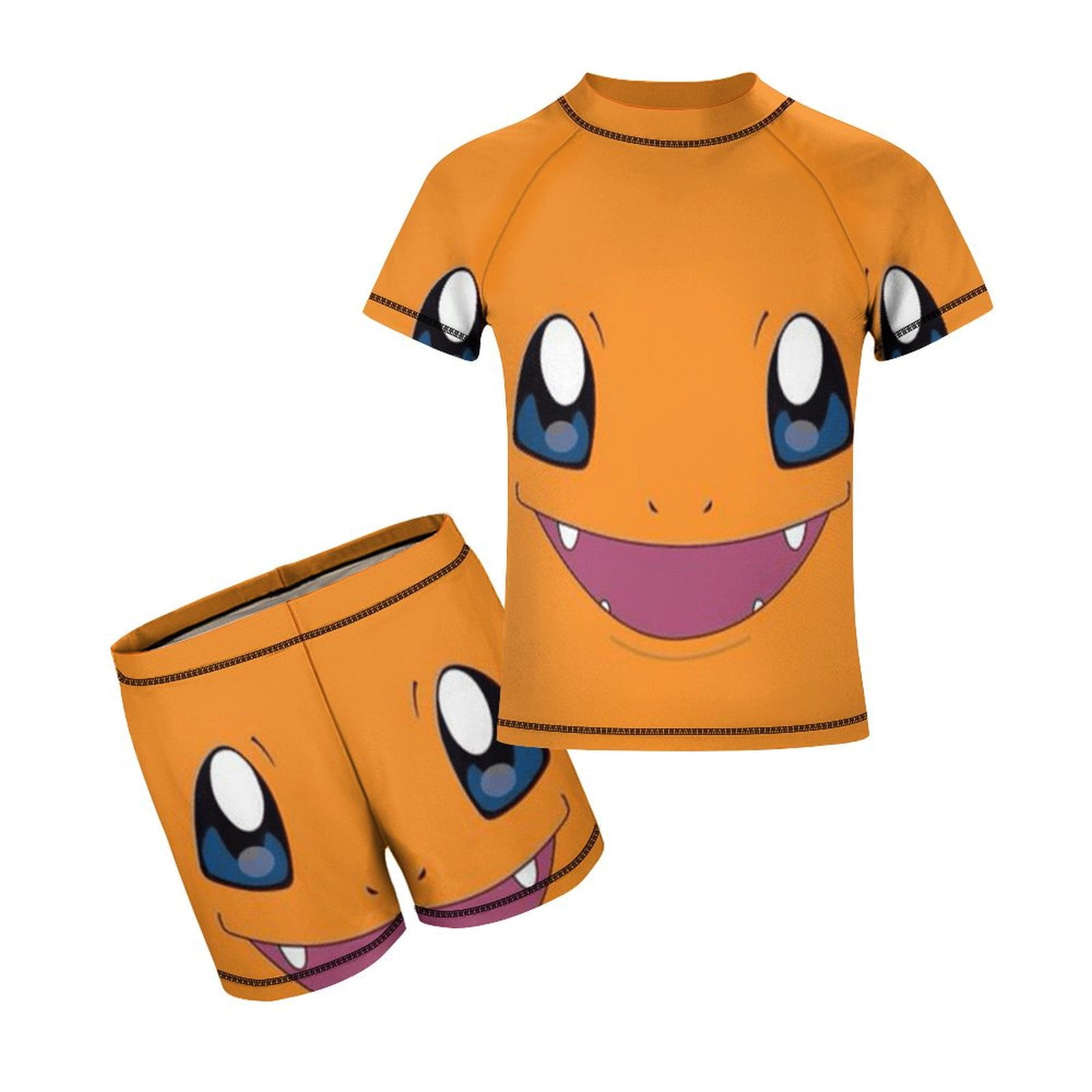 Cute Swimsuit Pokemon Girls Boys Swimwear Beautiful Strap Swimsuit Sets ...