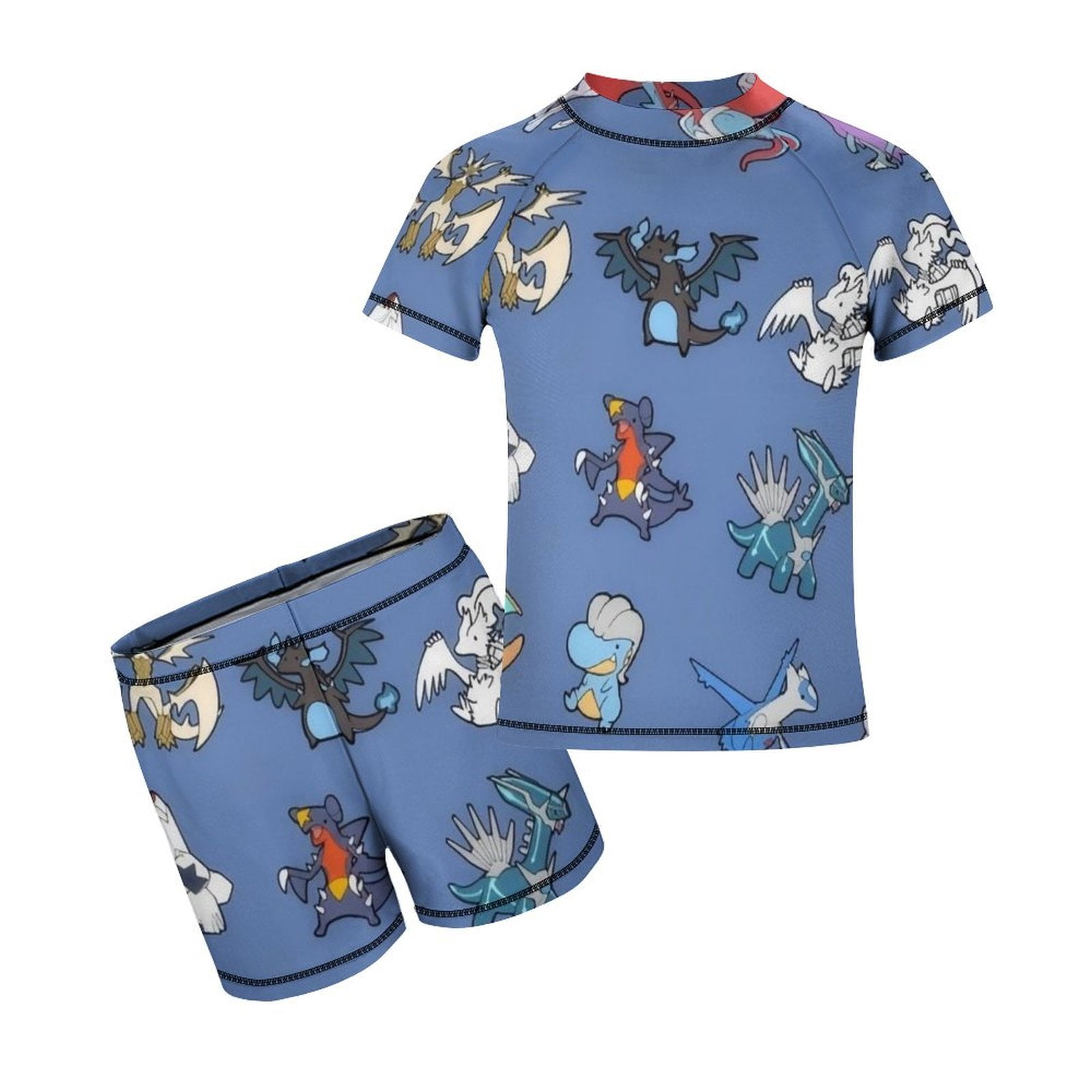 Cute Swimsuit Pokemon Girls Boys Swimwear Beautiful Strap Swimsuit Sets ...