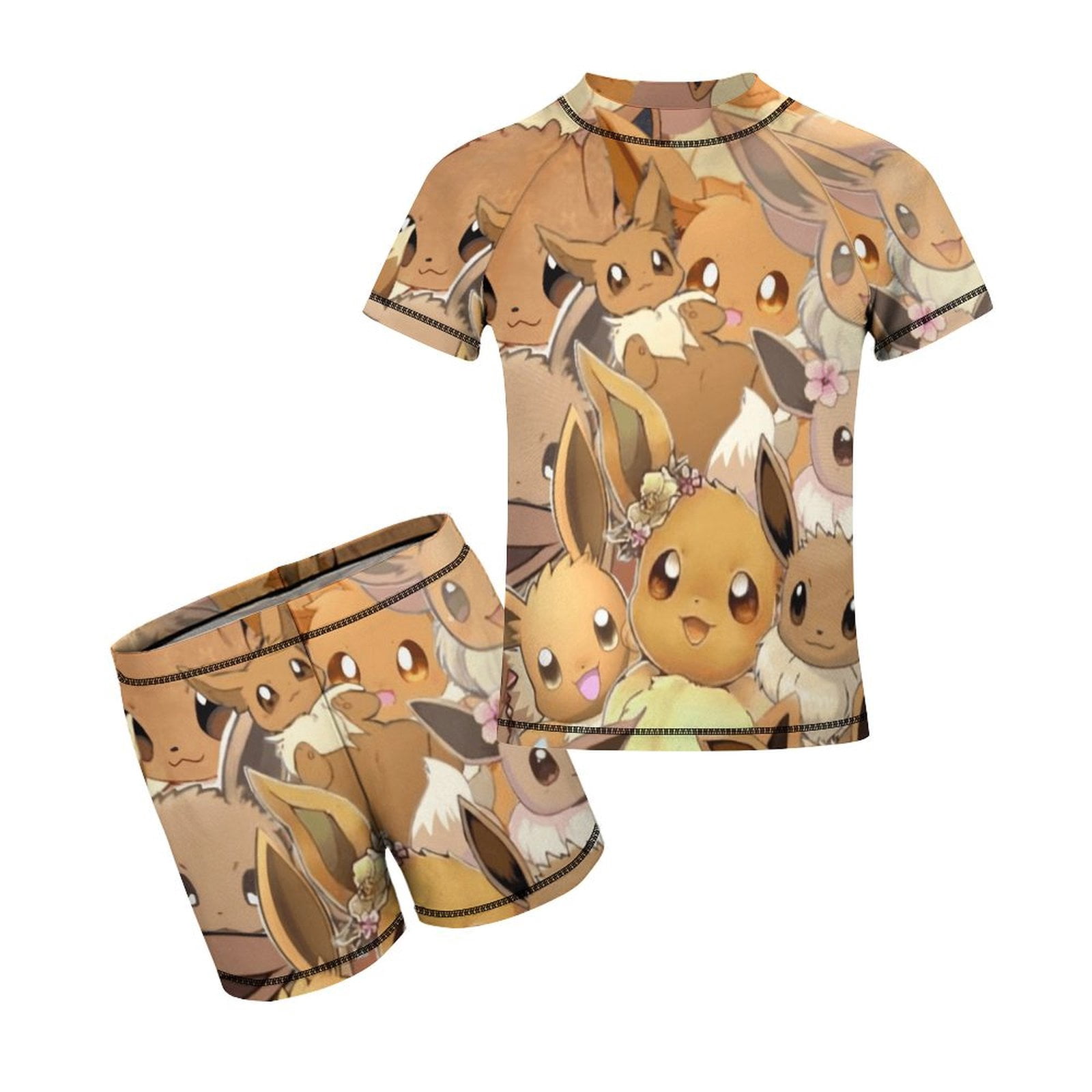 Cute Swimsuit Pokemon Girls Boys Swimwear Beautiful Strap Swimsuit Sets ...