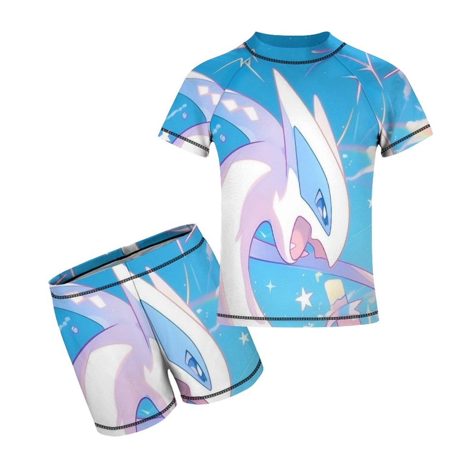Cute Swimsuit Pokemon Girls Boys Swimwear Beautiful Strap Swimsuit Sets ...