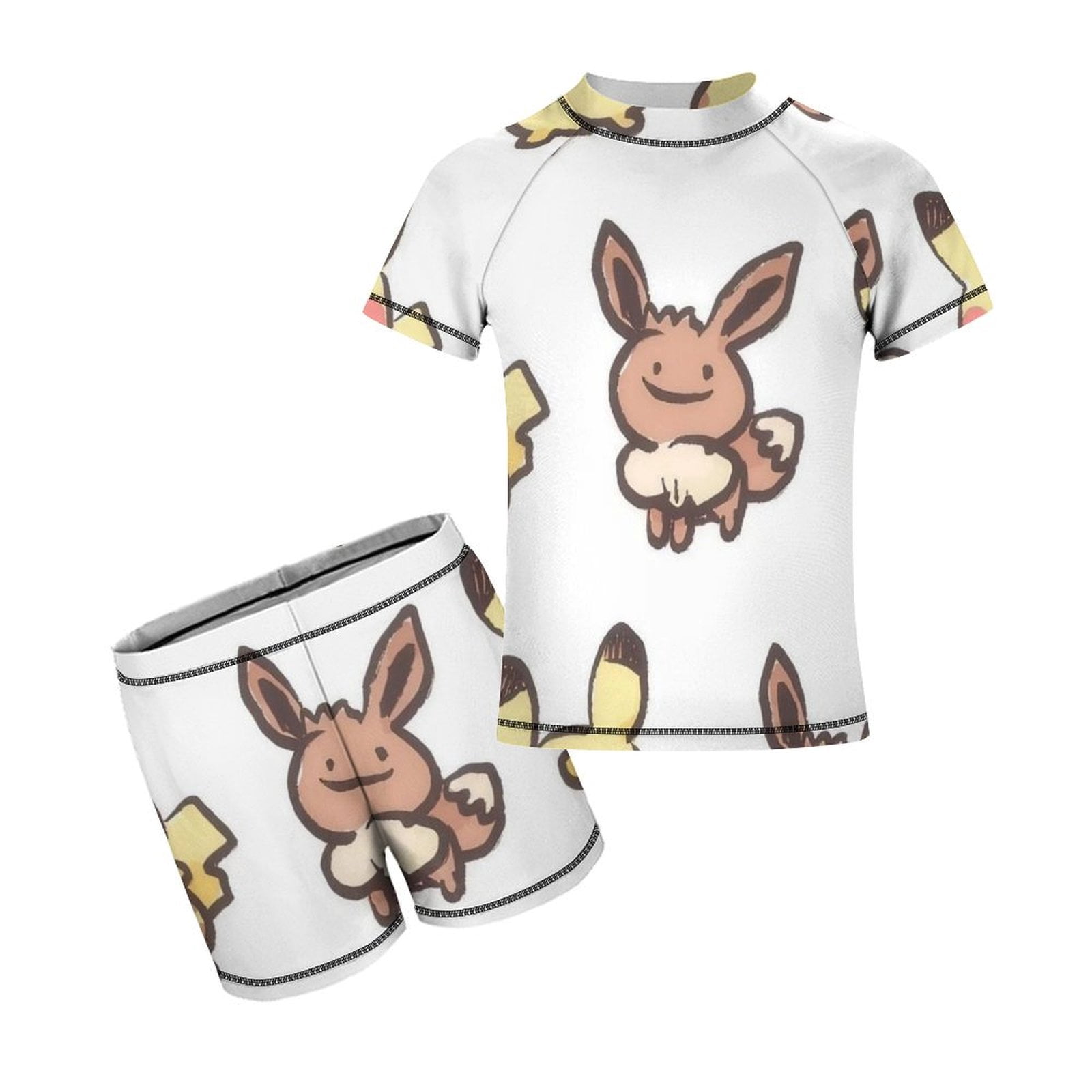 Cute Swimsuit Pokemon Girls Boys Swimwear Beautiful Strap Swimsuit Sets ...