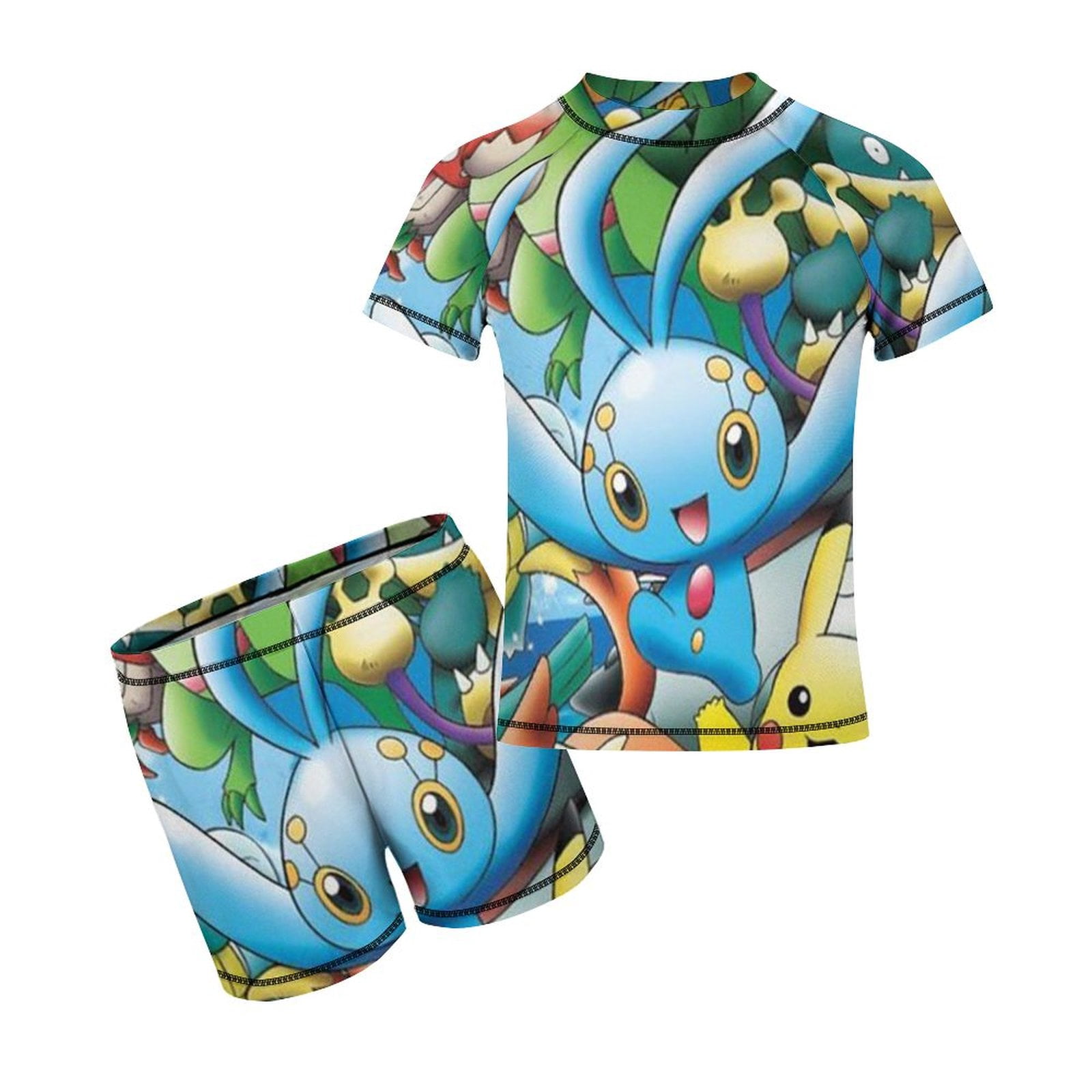 Cute Swimsuit Pokemon Girls Boys Swimwear Beautiful Strap Swimsuit Sets ...