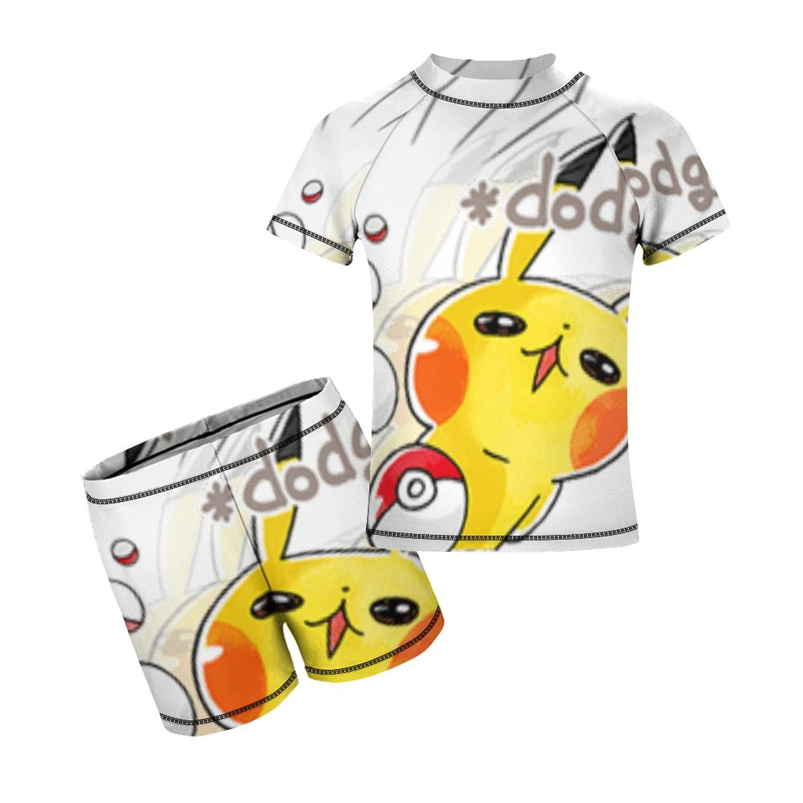 Cute Swimsuit Pokemon Girls Boys Swimwear Beautiful Strap Swimsuit Sets ...