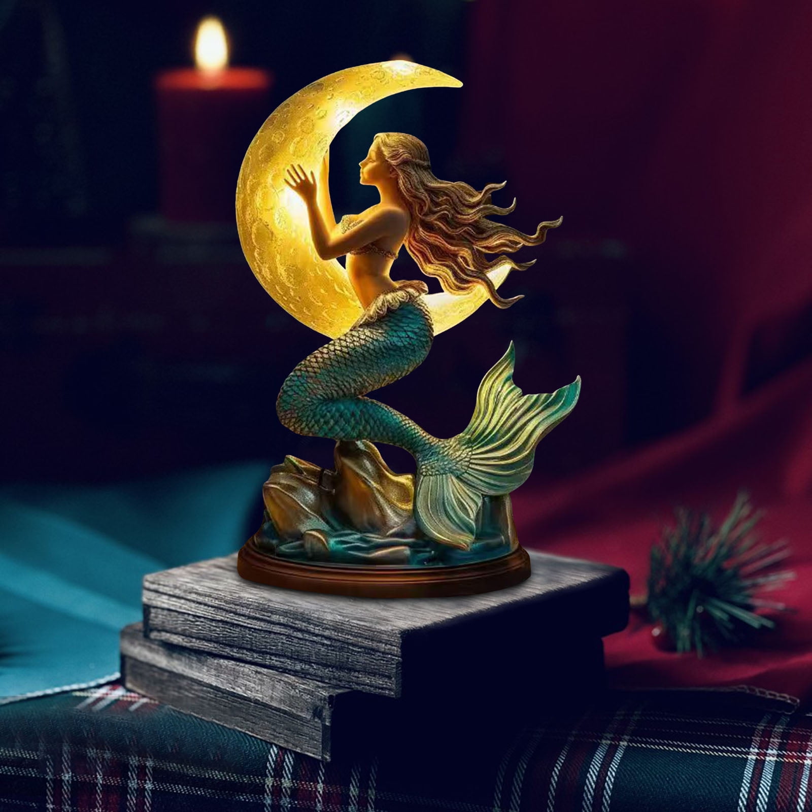 Cute Table Lamp 3D Resin Reading Lamp for Bedroom Livingroom Nightstand ...