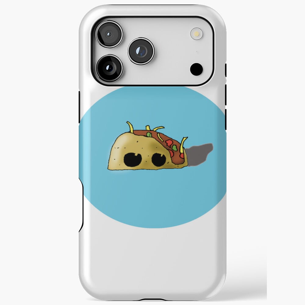 Cute Taco Smiling Food Art Style iPhone Case 17 to 11 Pro Max - Walmart.com