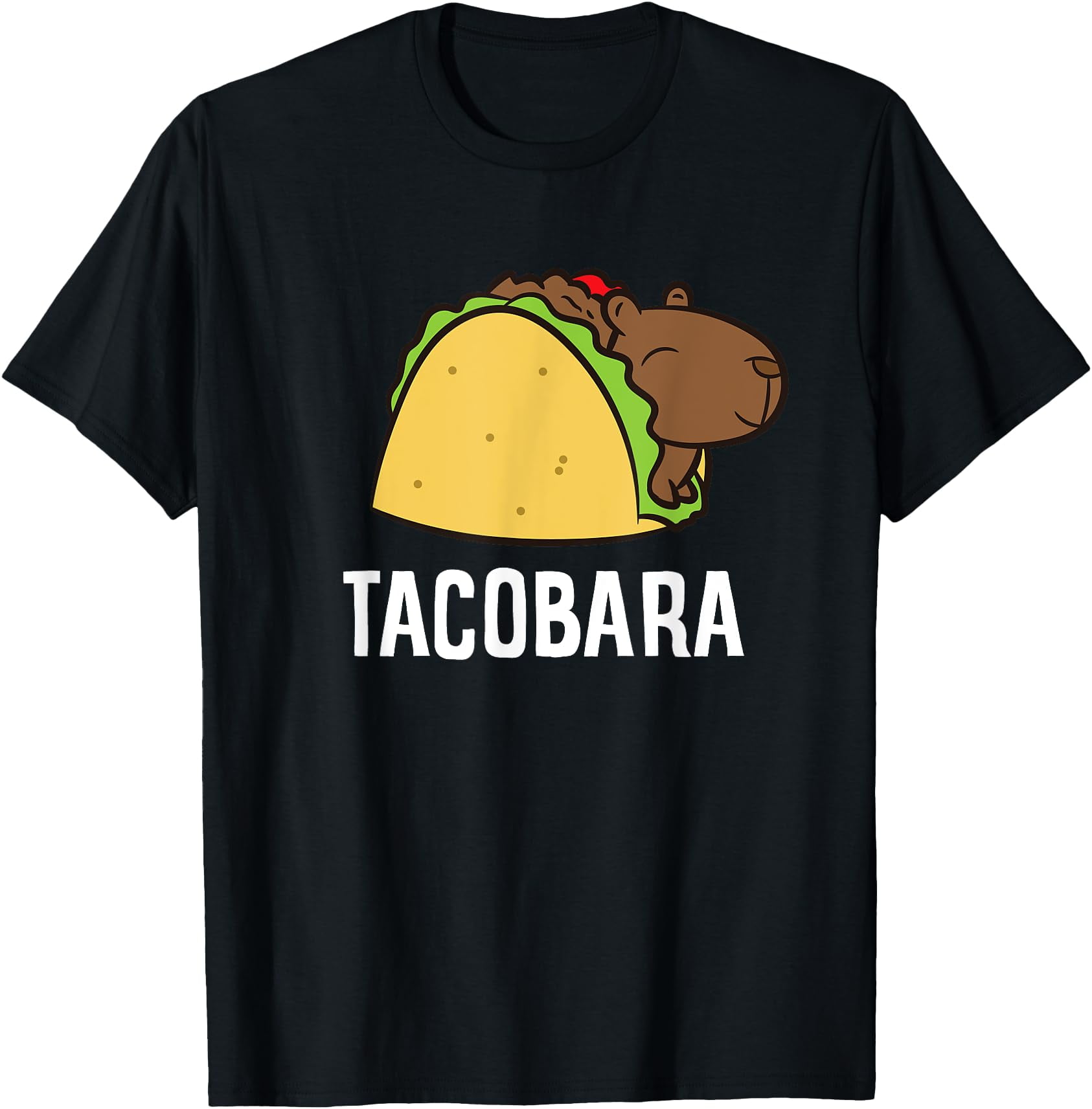 Cute Tacobara Funny Capybara Tacos Unisex T-Shirt for Men Women Kids ...