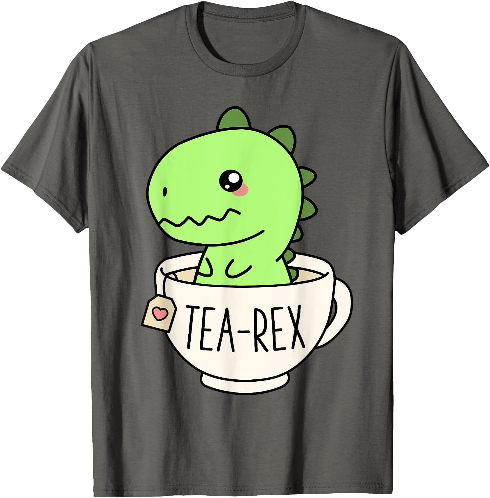 Cute Tea-Rex T-Rex Dinosaur Kawaii Funny Dino Pun Unisex T-Shirt for ...