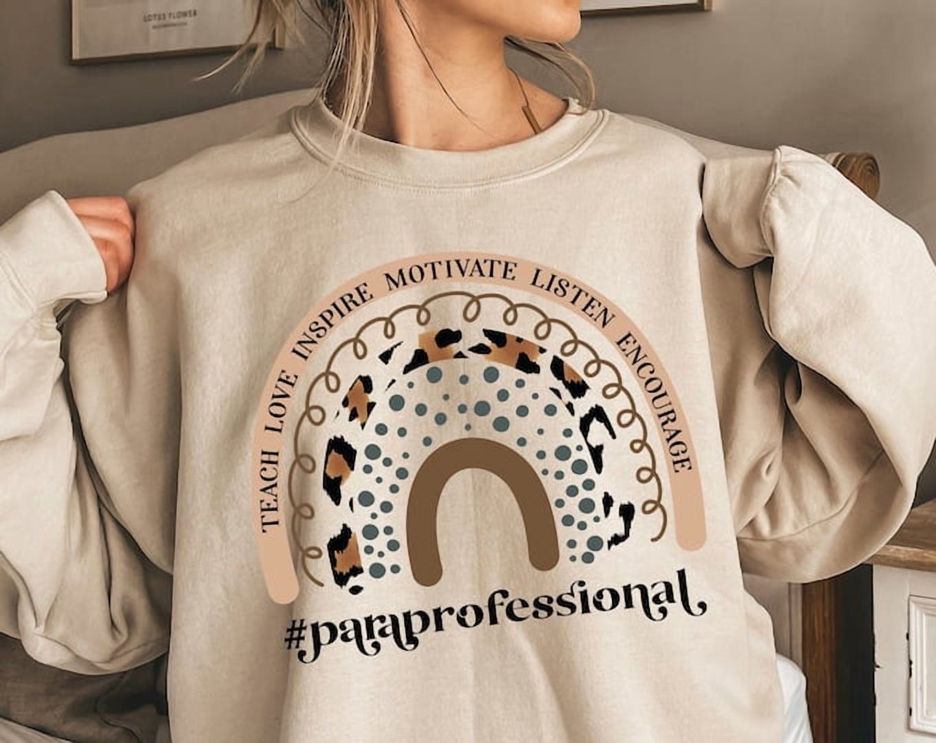 Cute Teacher Aide Shirt, Women'S Paraprofessional Shirt, Preppy ...