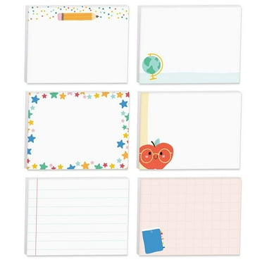Simple Floral Sticky Note Pad Assortment / Set Of 5 Pastel Note Pads ...