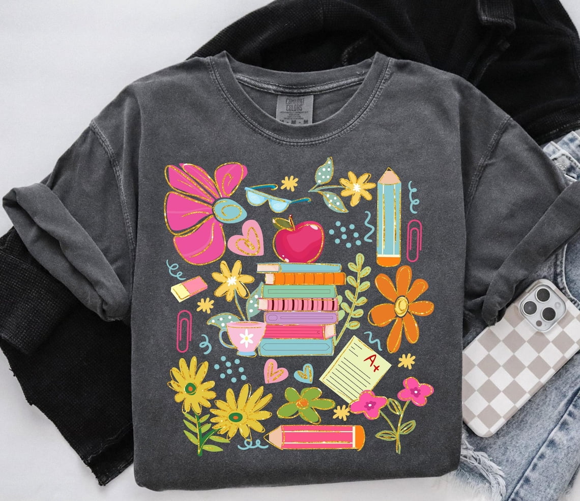 Cute Teacher Shirt, Books shirt, Back to School, Bookish Shirt, Book ...