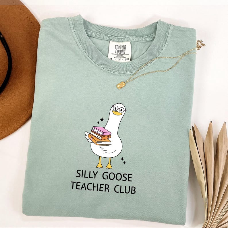 Cute Teacher Shirt Comfort Colors Silly Goose Shirt, Back to School ...
