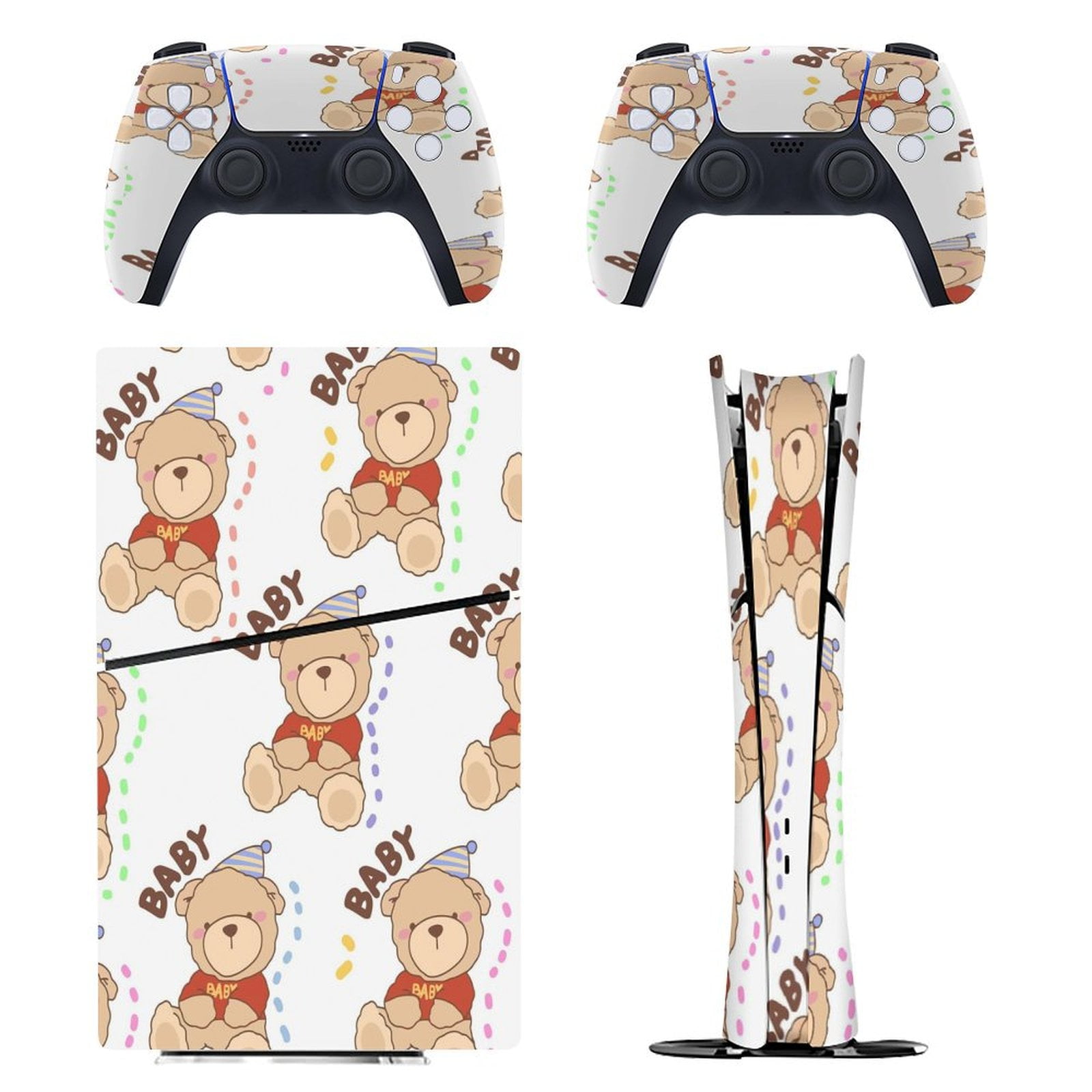Cute, Teddy Bear, Baby PS5/PS5 Slim Digital Disc Skin Sticker For ...