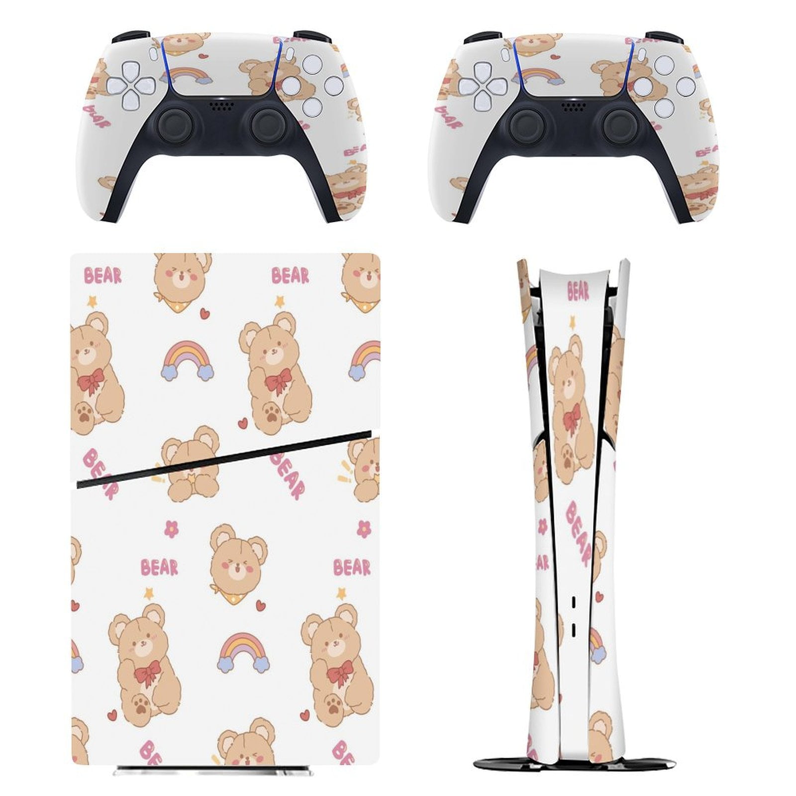 Cute, Teddy Bear, Happy PS5/PS5 Slim Digital Disc Skin Sticker For ...