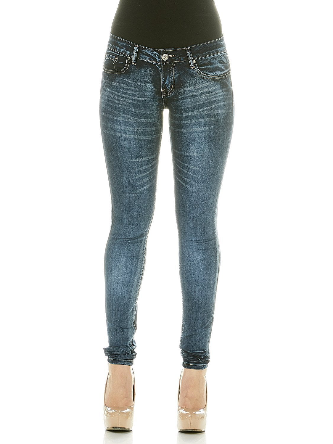 Cute Teen Girl Denim Jeans for Women Juniors Ankle Length Slim Fit ...