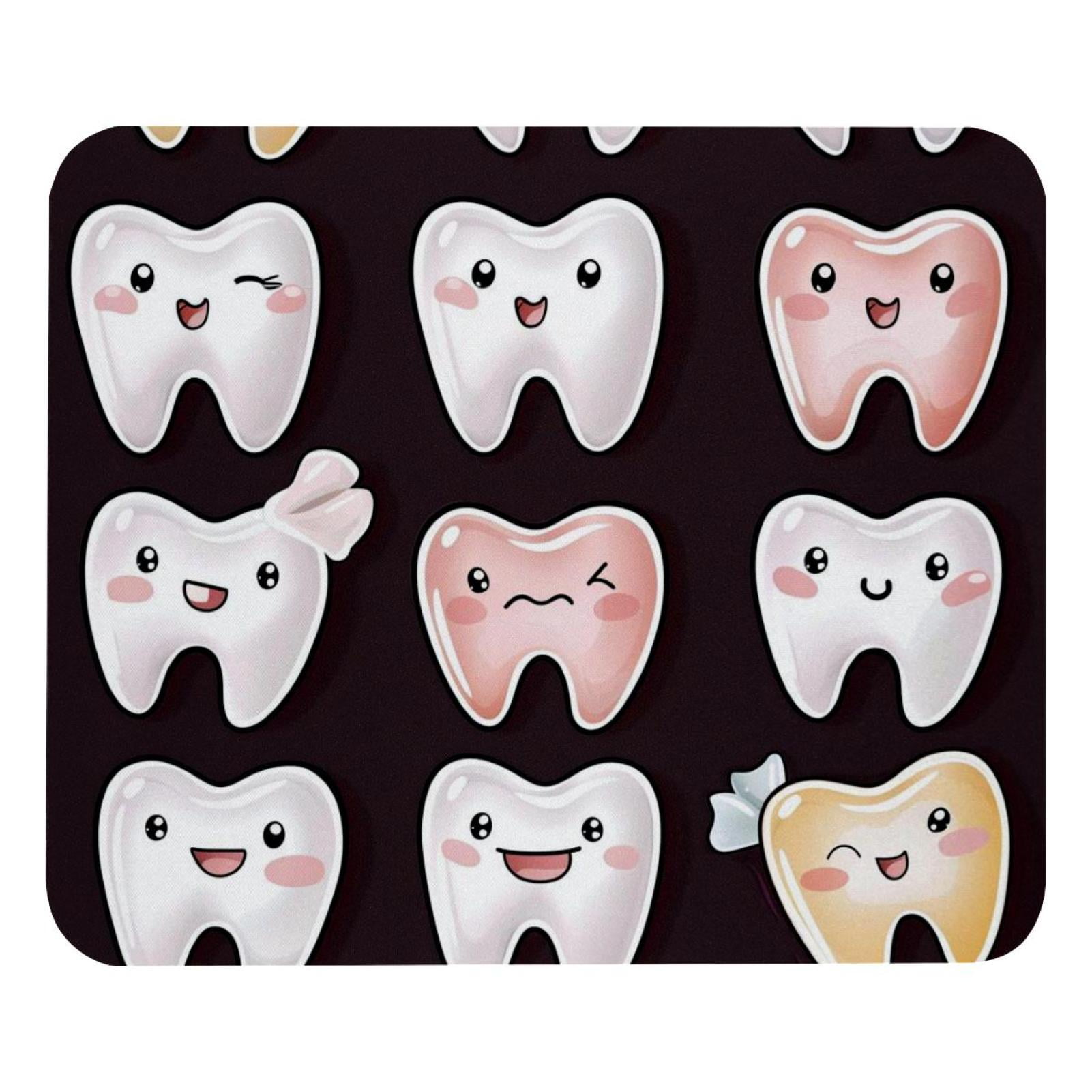 Cute Teeth Mouse Pad for Wireless Mouse Home Office Desk Laptop with ...