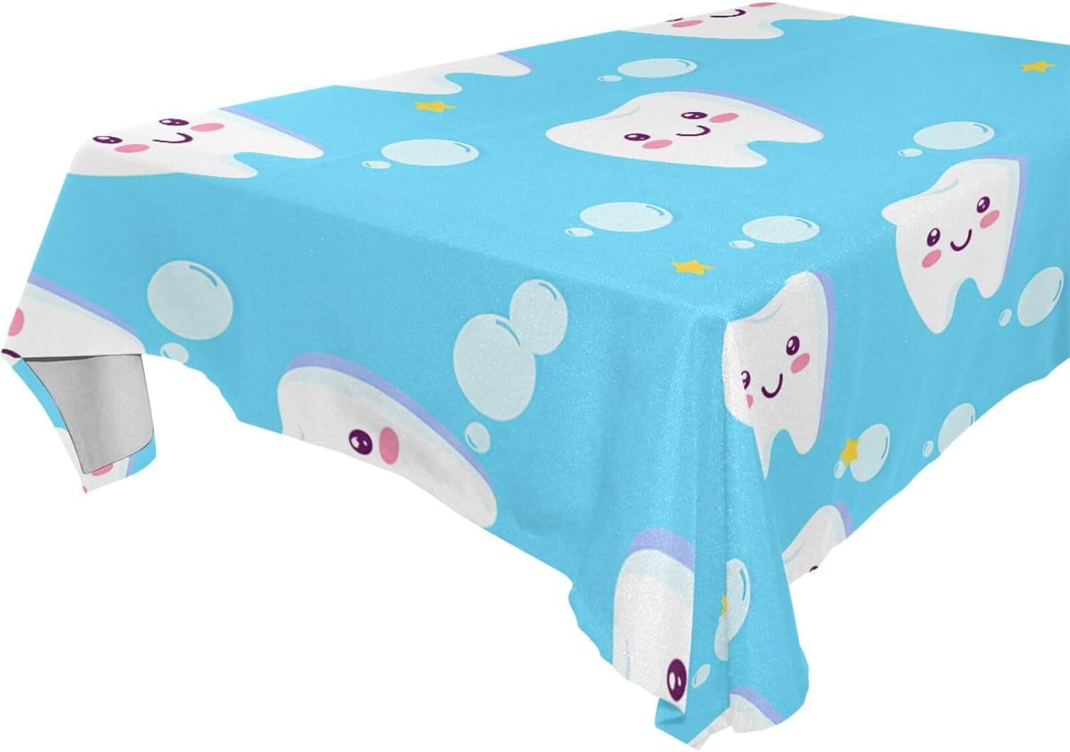 Cute Teeth Rectangle Tablecloth 60×120-Inch Decorative Table Cover for ...