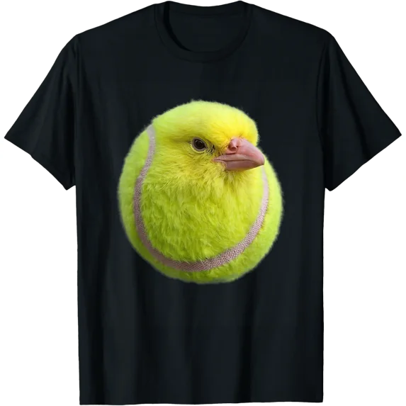 Cute Tennis Ball Bird Brainrot T-Shirt - Walmart.com