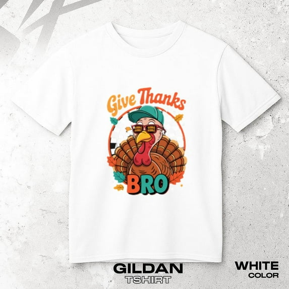 Cute Thankful Turkey Funny Thanksgiving Fun Retro Family Holiday Meal ...