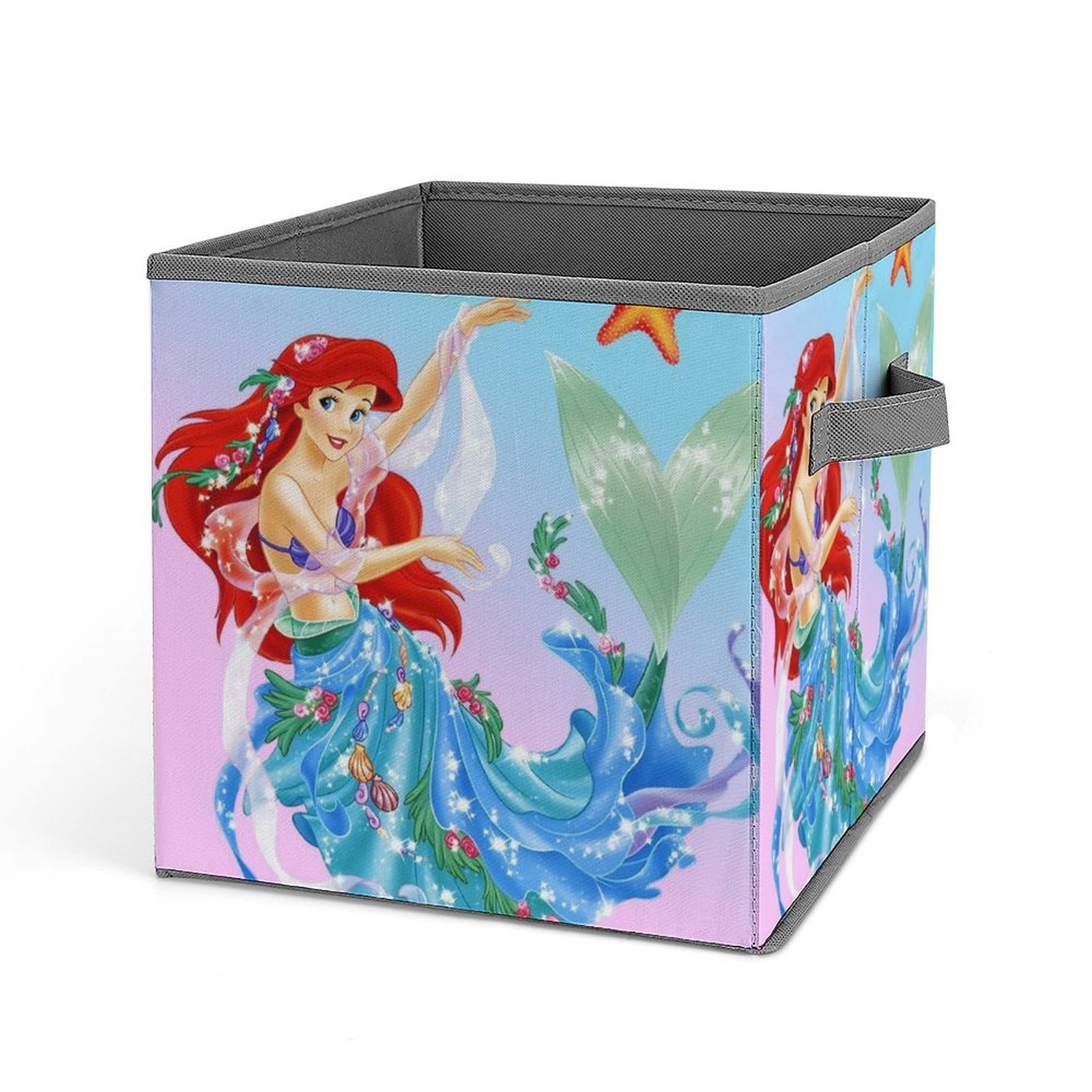 Cute The Little Mermaid Capacity Collapsible Storage Bin, Anime Cartoon ...