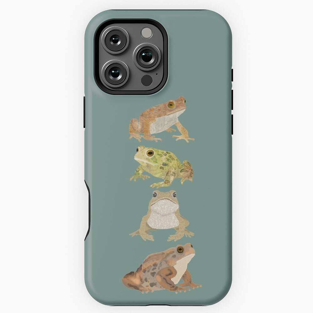 Cute Toads Frogs Pattern Botanical Whimsical Forest Art Design Phone ...