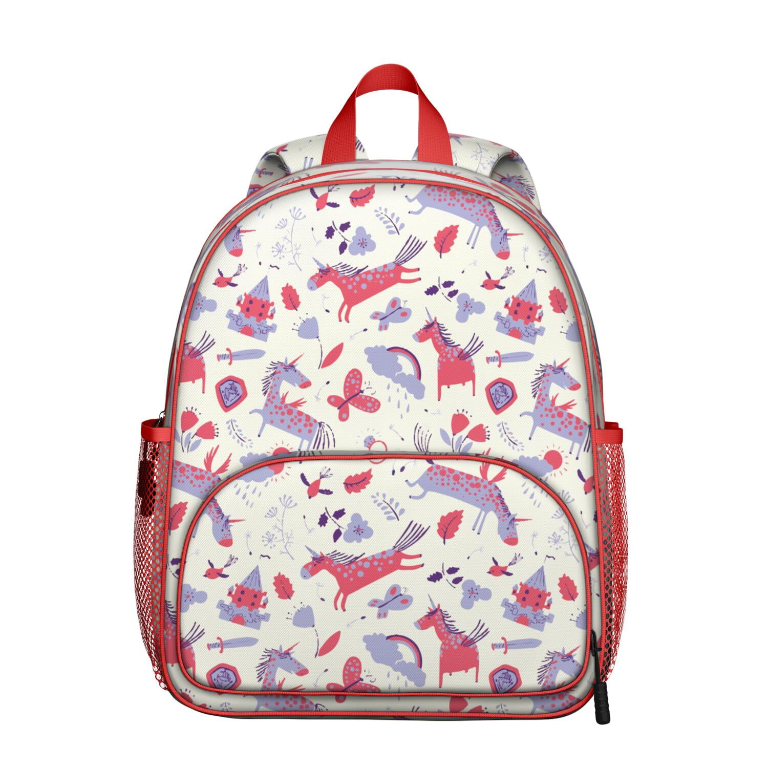 Cute Compact Backpack Featuring Unicorn and Rainbow Prints, Lightweight ...