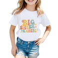 Cute Toddler Tops Fashion Letter Round Neck Short Sleeved Summer ...