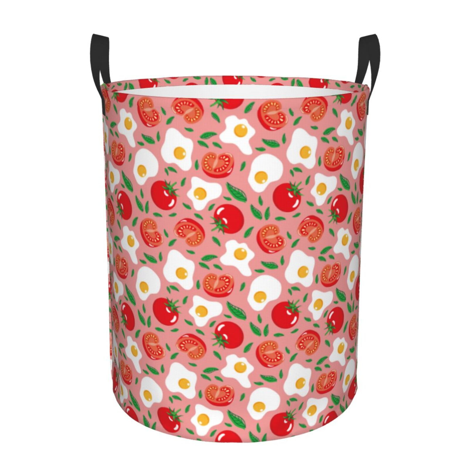 Cute Tomato Egg Laundry Basket, Laundry Hamper Waterproof Laundry Bag ...