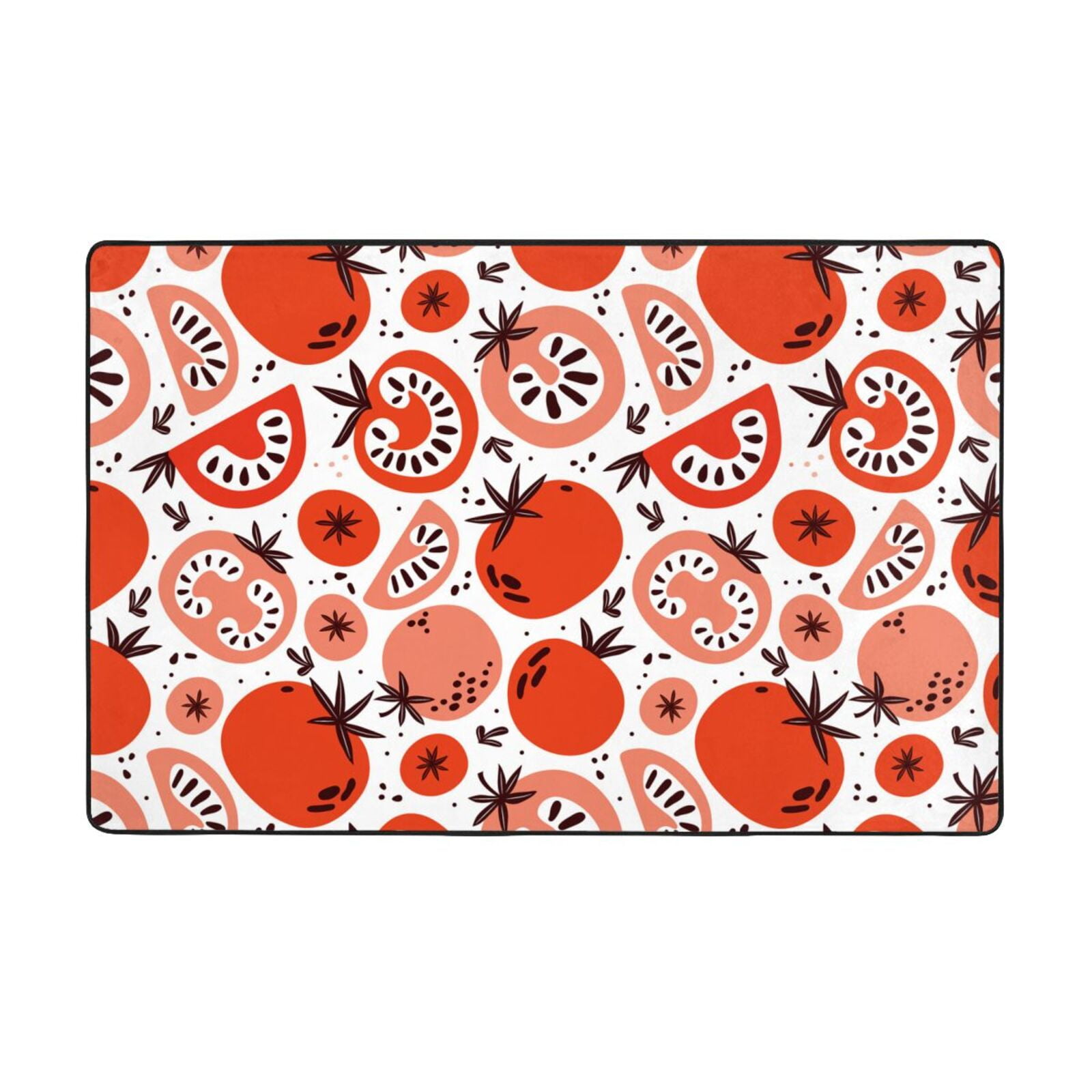 Cute Tomato Interesting Shaggy Area Rug, Rugs for Living Room Bedroom ...