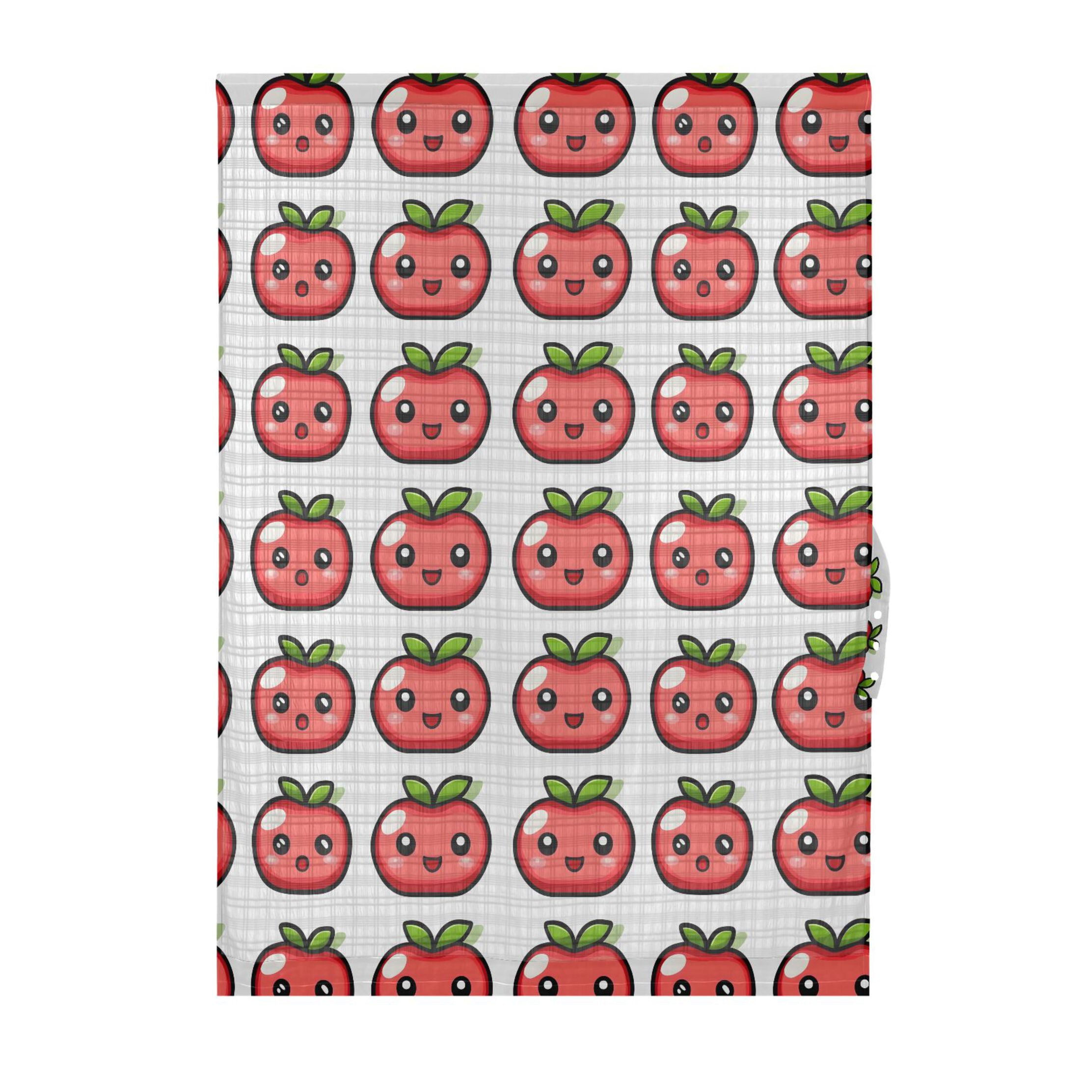 Cute Tomatoes Door Curtain Blackout Thermal Insulated Door Side Curtain ...