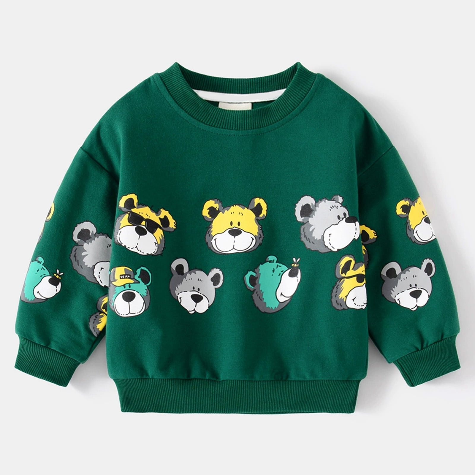 Cute Tops for Boys Long Sleeve Cute Crewneck Sweater With Comfortable ...