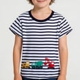 Cute Tops for Boys Short Sleeve With Embroidery Floral Pattern Casual ...