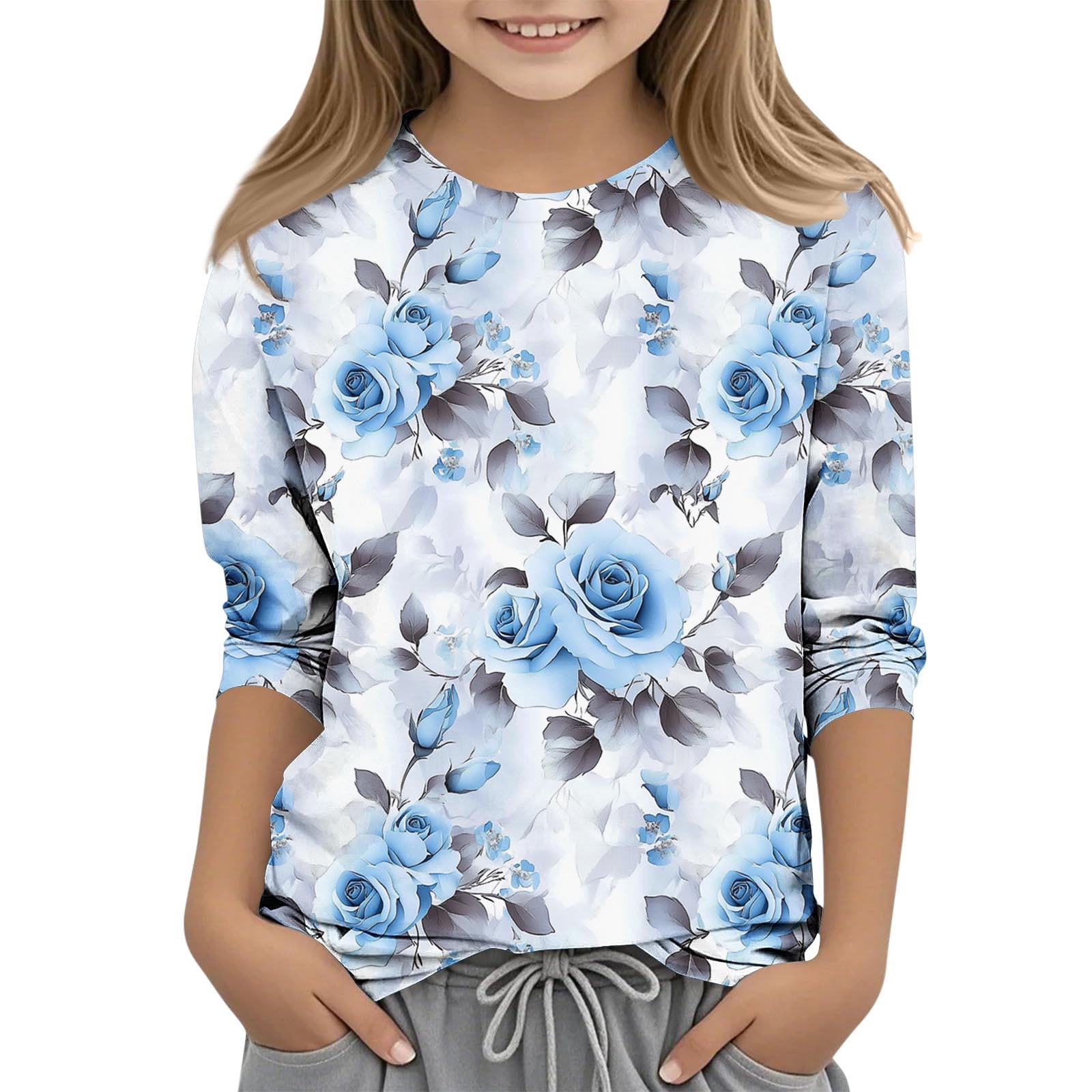 Cute Tops for Girls 10-12 Years Old Tan Tshirt Kids White Tshirt Girls ...