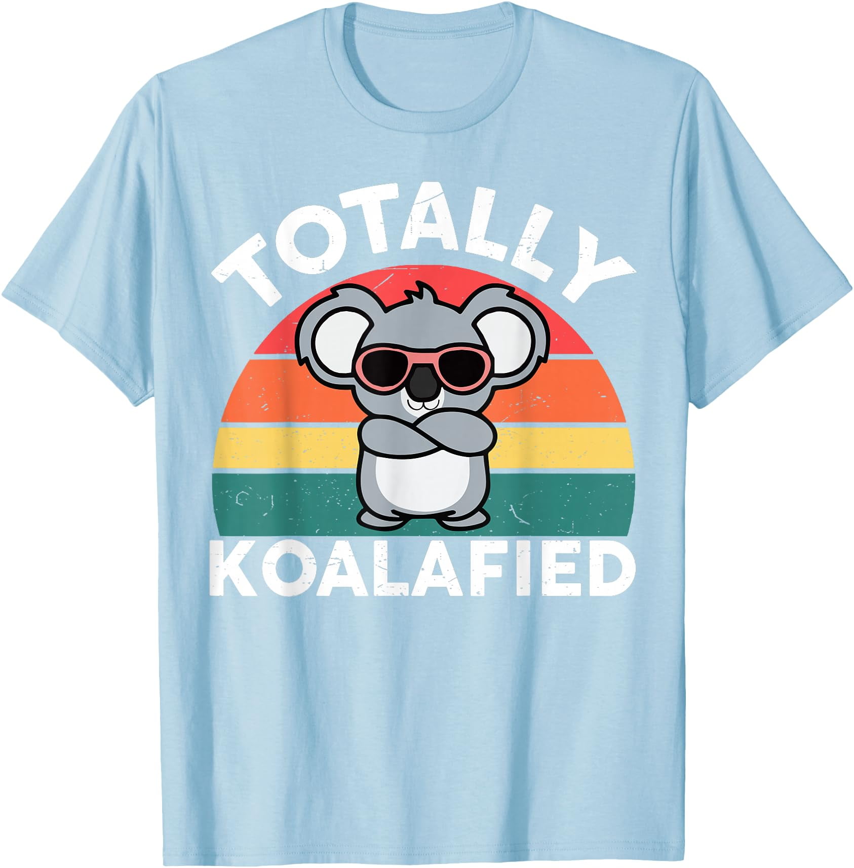 Cute Totally Koalafied Koala Softstyle Unisex T-Shirt,Light Blue Color ...