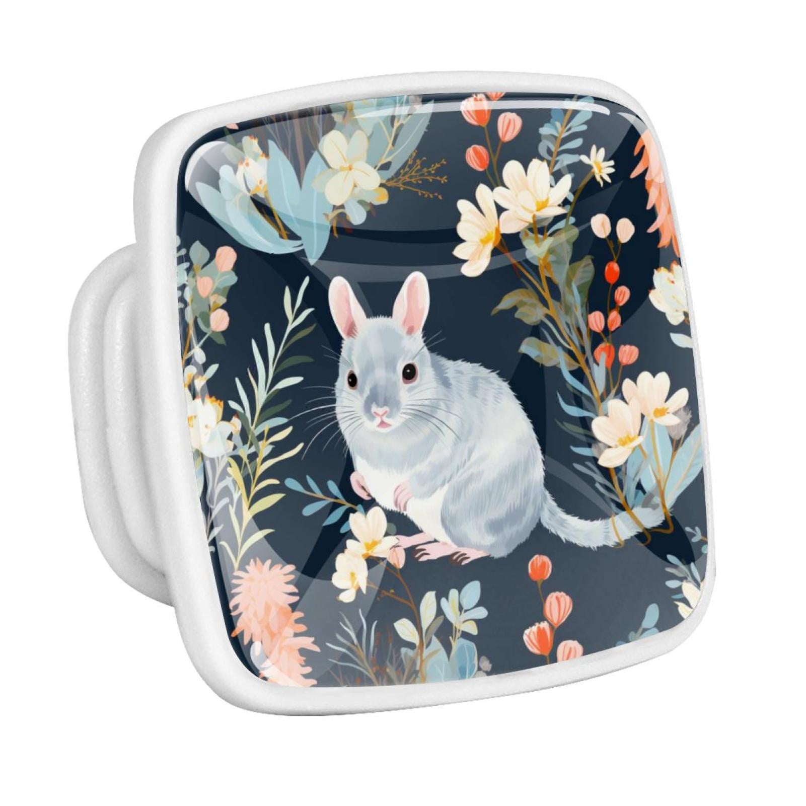 Cute Totoro Animals Chinchilla Fluorescent Drawer Pulls with Screws ...