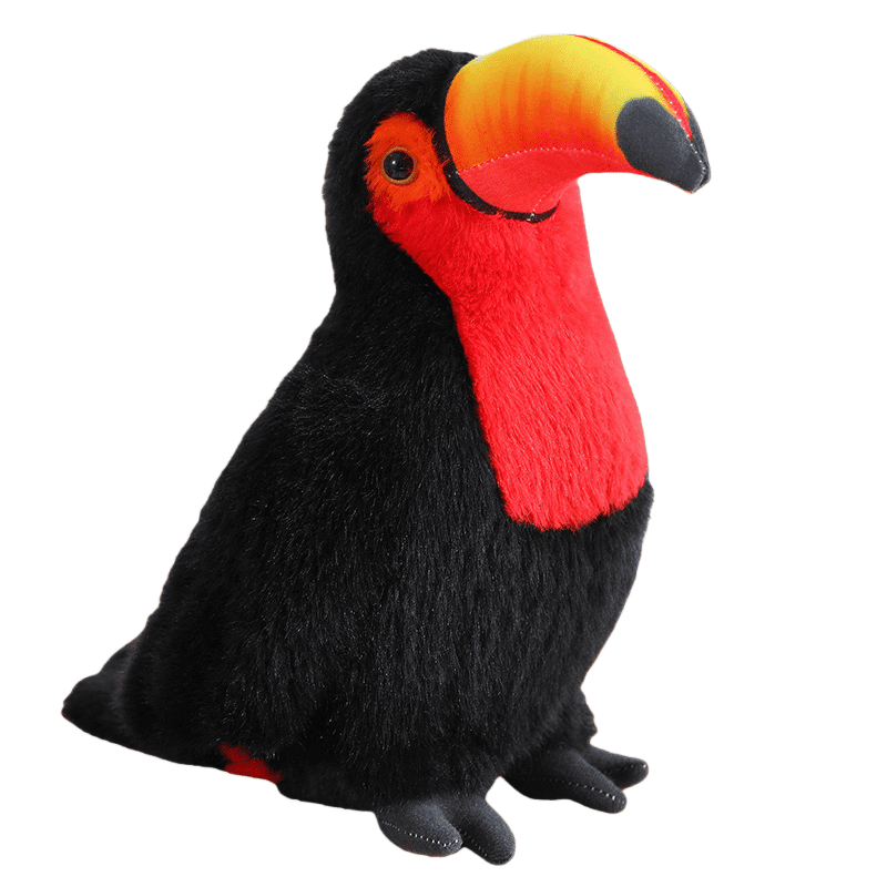 Cute Toucan Plush Figure Soft Stuffed Decorative Doll Cozy Home Display ...