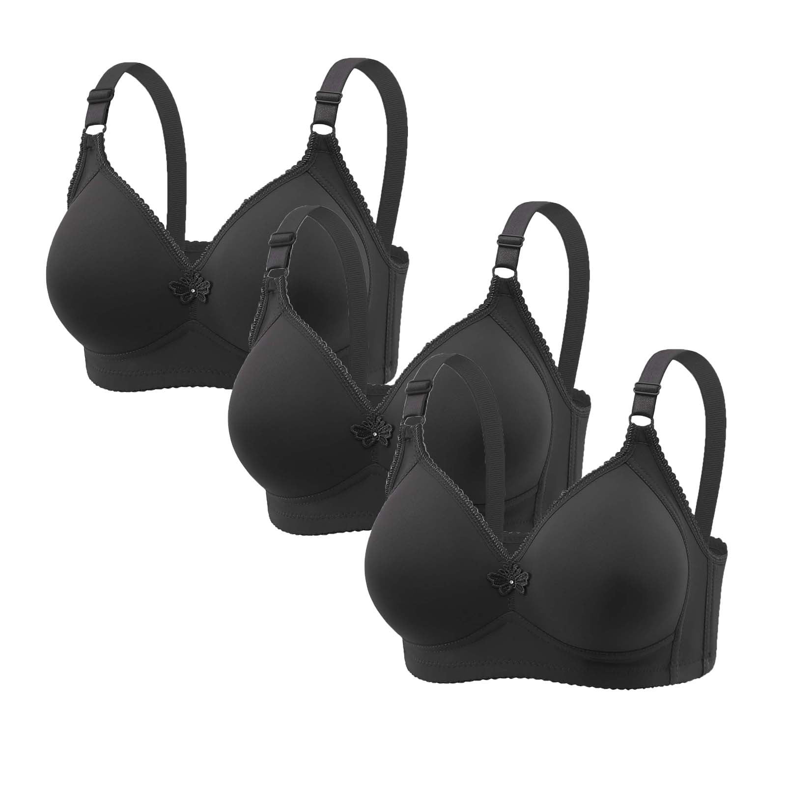 Cute Training Bras for Women 3 Pack Wireless Push up Bras for Women ...