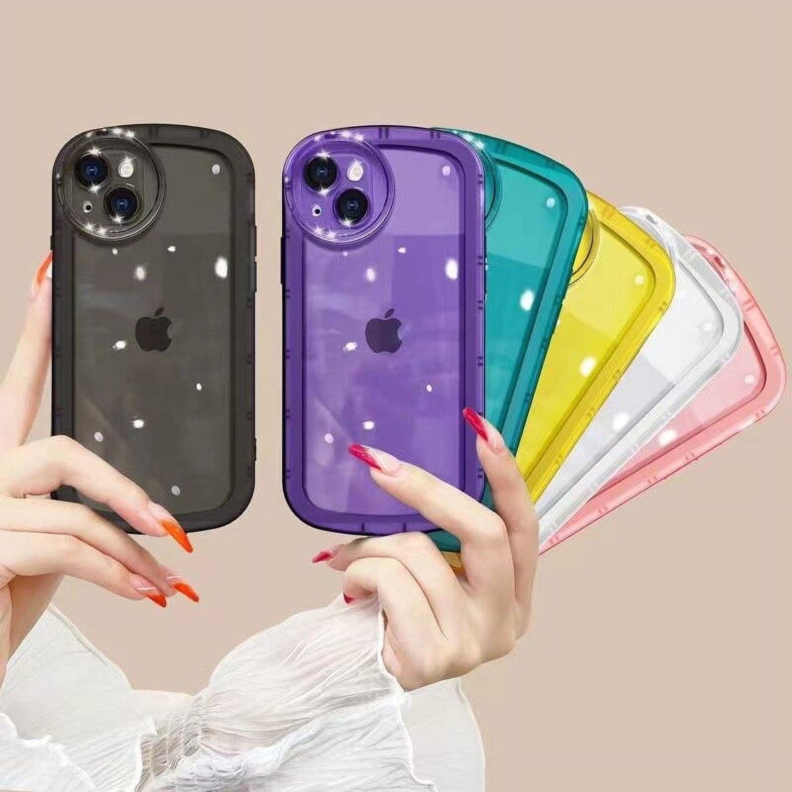 Cute Transparent Round Oval Phone Case For iPhone 13 12 11 Pro Max XR ...