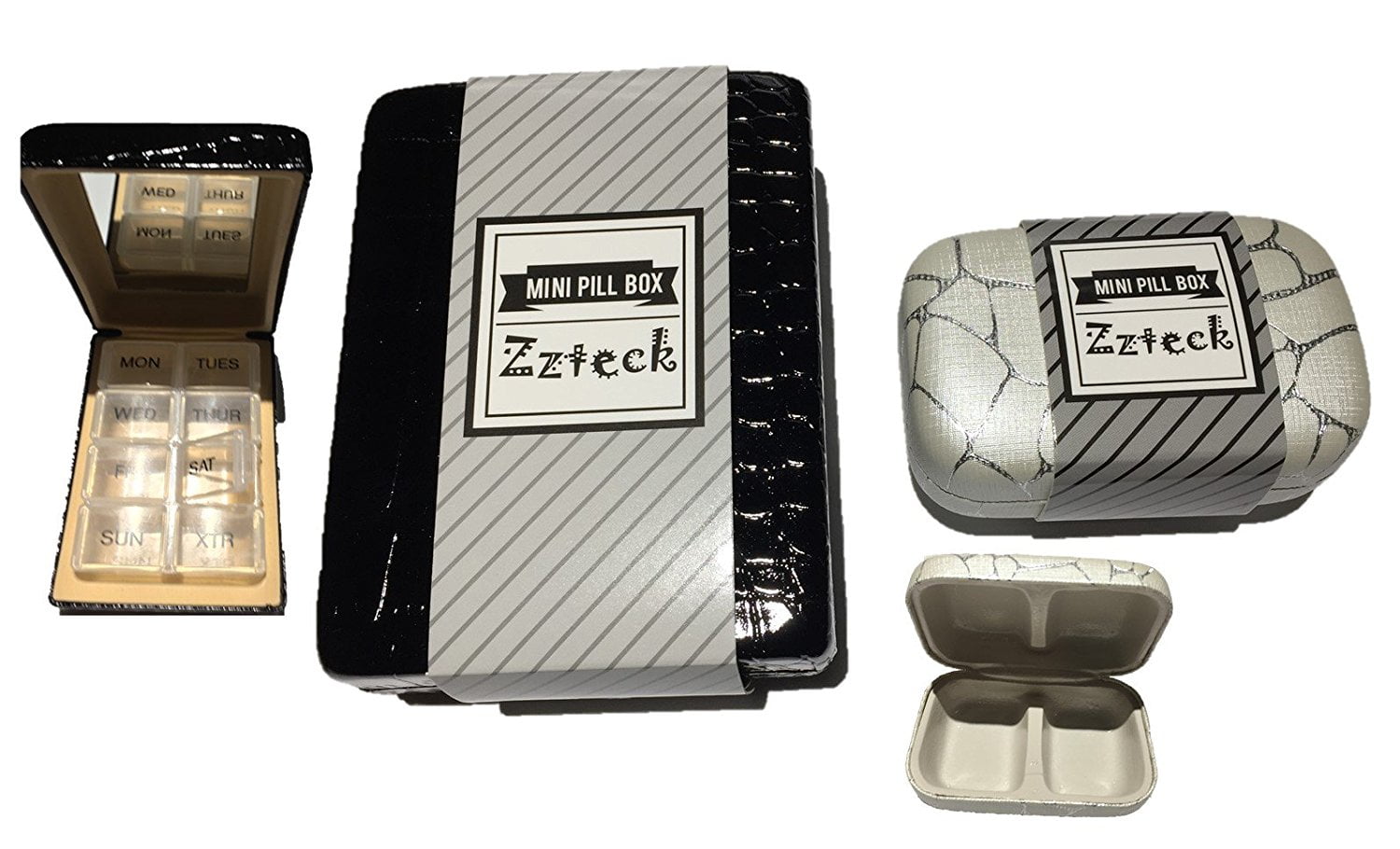 Cute Travel Pill Organizer Case or Jewelry Box or Makeup Box with ...