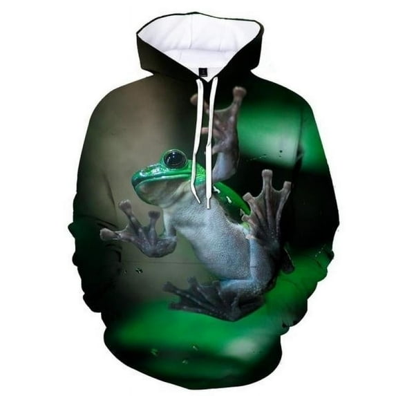 Cute Tree Frog Hoodies Men Kids 3D Printed Animal Graphics Oversized ...