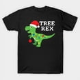 Cute Tree Rex Christmas T Rex Dinosaur Holiday Design, H10681 T-Shirt ...
