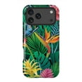 Cute Tropical Floral Green Pink and Purple Pattern iPhone Case for ...